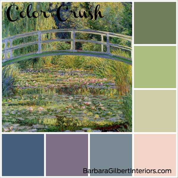 Color Crush: Waterlilies by Claude Monet | Barbara Gilbert Interiors