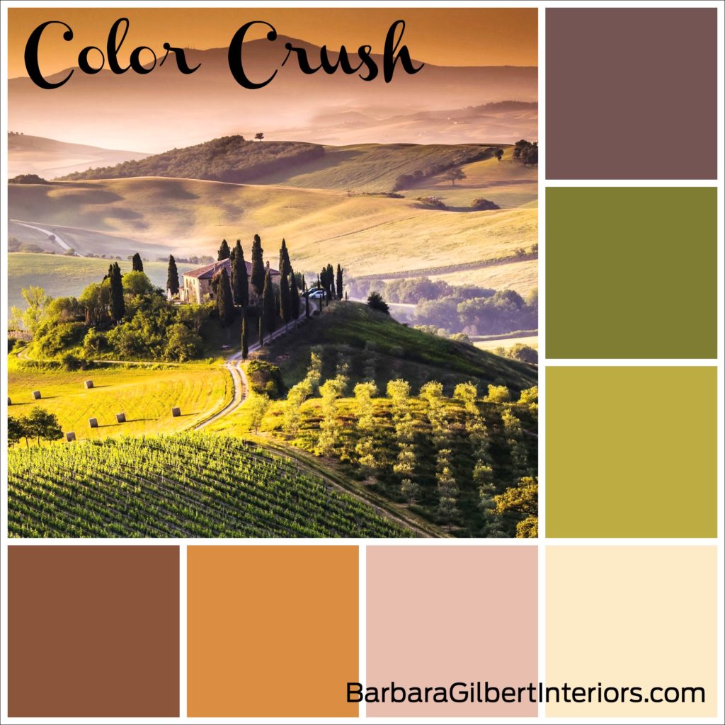 Color Crush: The Hills of Tuscany | Barbara Gilbert Interiors