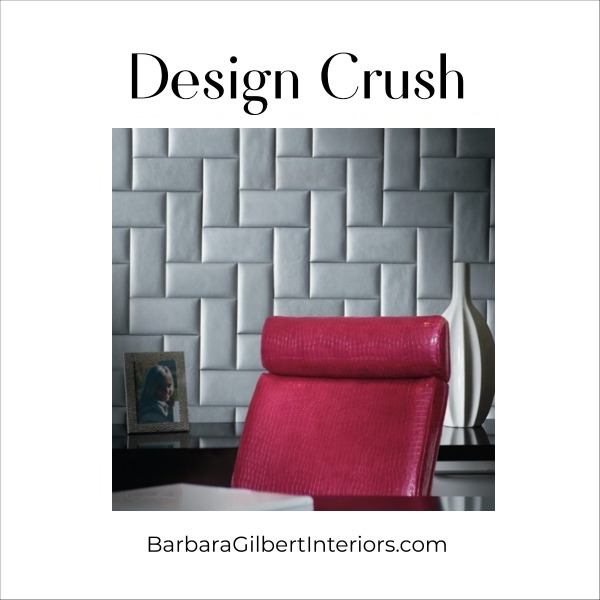 Design Crush: Leather Wall Panels | Barbara Gilbert Interiors