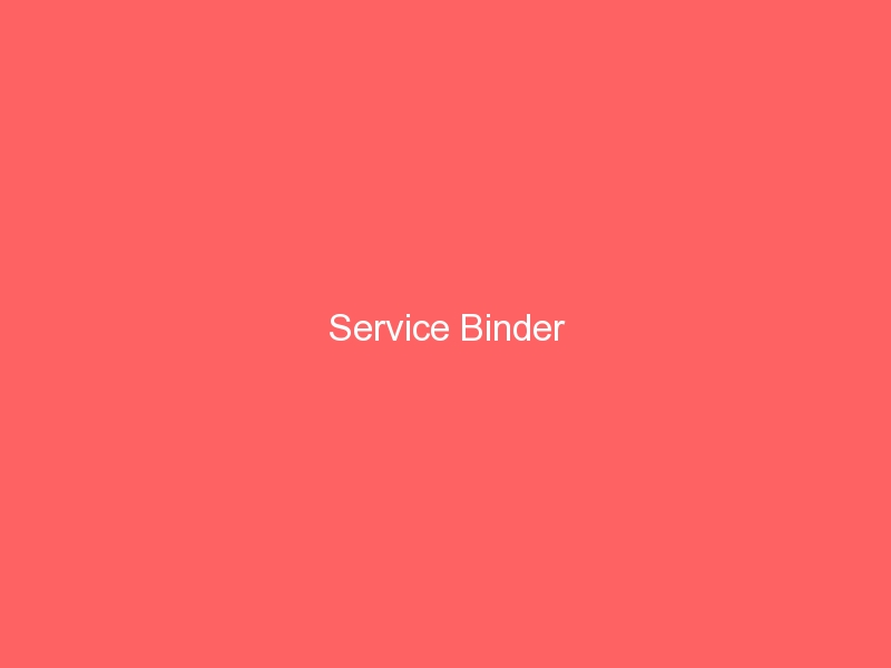 Service Binder - BGI